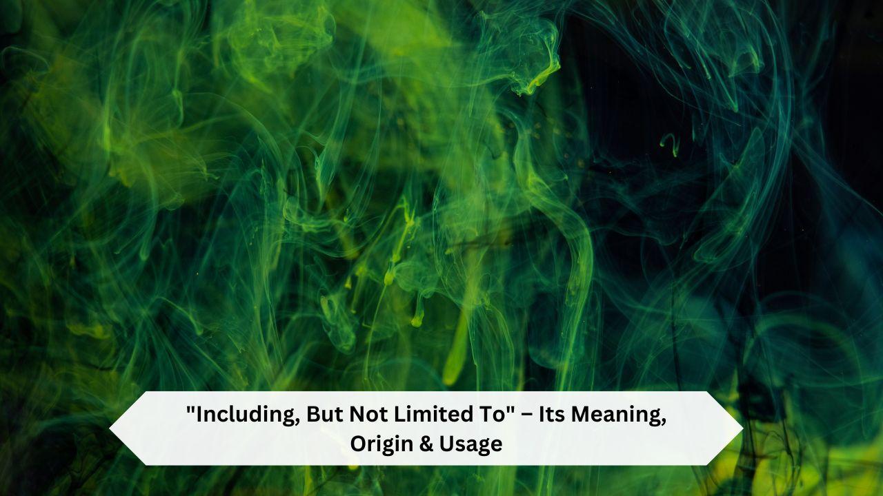 Including, But Not Limited To – Its Meaning, Origin & Usage ...